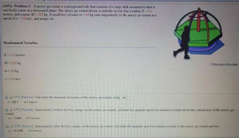 Solved Problem A Merry Go Round Is A Playground Chegg