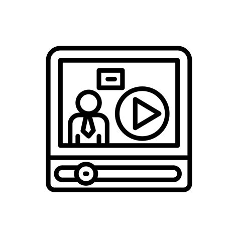 Recorded Lecture Icon In Vector Logotype 40361301 Vector Art At Vecteezy