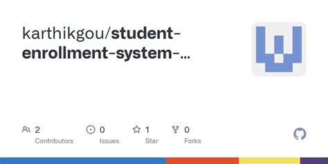 Github Karthikgoustudent Enrollment System Using Angular