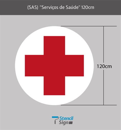 Gabarito Símbolo Indicativo De área Ou Local De Serviços De Saúde