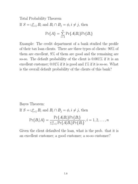 Total Probability Theorem Pdf Probability Distribution Random
