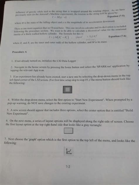 The Experiment Is On Rotational Motion How Do I Chegg Com