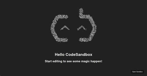 Logo Particle Animation Codesandbox