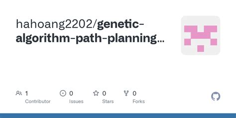 Github Hahoang Genetic Algorithm Path Planning Master