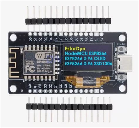Nodemcu Type C Usb Esp8266mod 096 Oled Display Ch340c Wifi Wlan Iot