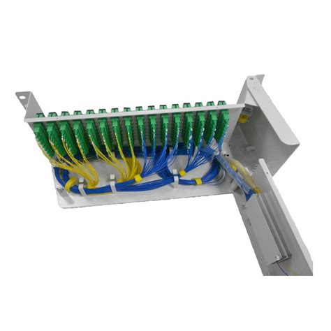 Inch U Ports Rotated Fiber Optic Splitter Patch Panel Fiber Optic Distribution Box