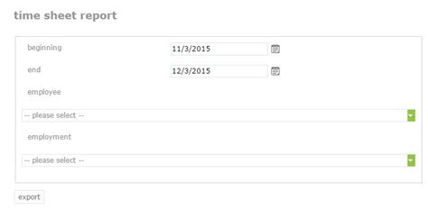 Report Time Sheet Leavedays Support