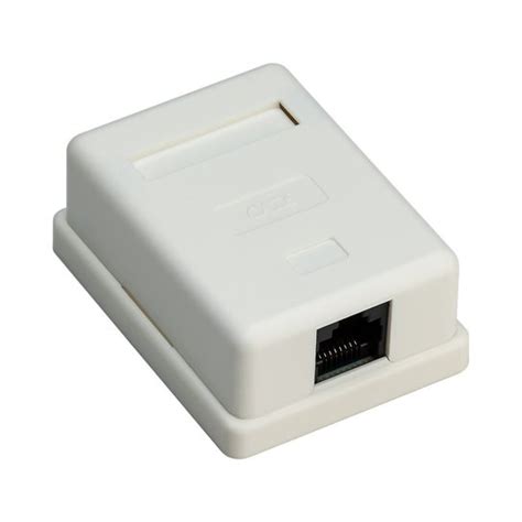 Goobay 1 Port Rj45 Cat 6 Utp Surface Mount Installation Box White Soundtech Online