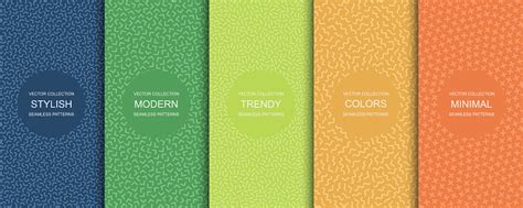 트렌디 한 매끄러운 밝은 벡터 패턴의 컬렉션 최소한의 디자인 가리기에 대한 스톡 벡터 아트 및 기타 이미지 가리기 개념