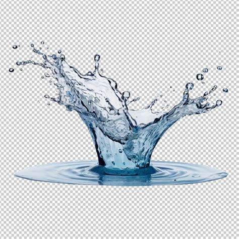 Premium Psd Water Splash Centered No Background