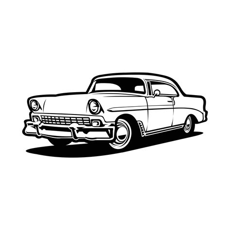 Classic Car Silhouette Vector Design Vintage Car Silhouette Vector Illustration Best For