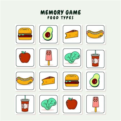 Free Vector Hand Drawn Memory Game Card Free Vector Hand Drawn Memory Game Card