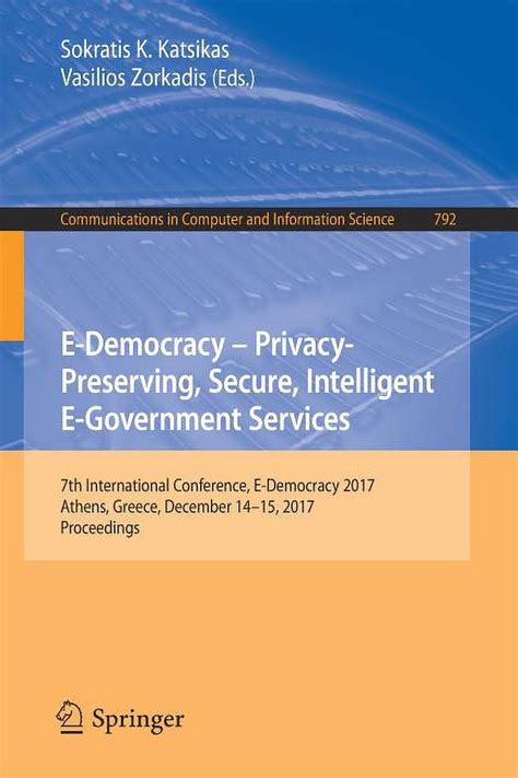 communications in computer and information science e democracy
