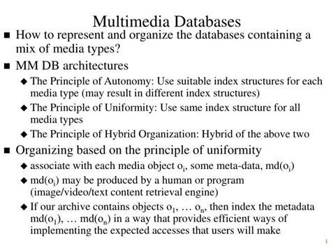 Ppt Multimedia Databases Powerpoint Presentation Free Download Id4613533