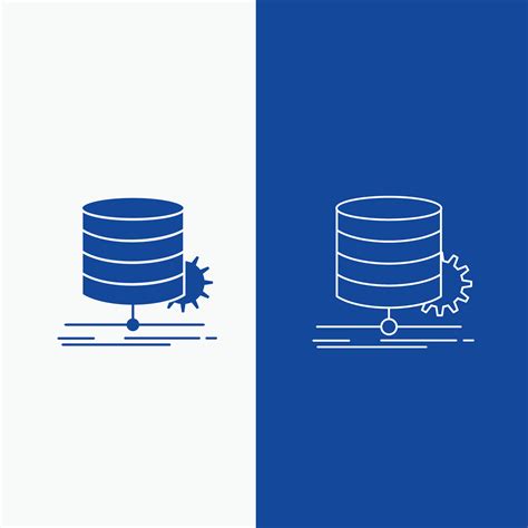 Algorithm Chart Data Diagram Flow Line And Glyph Web Button In Blue