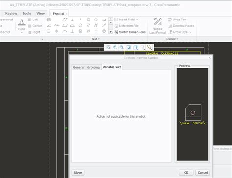 Variable Text In Drawing Template Ptc Community
