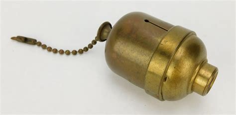 Antique Brass Pull Chain Switch By Bryant Electric Nov 26 1907