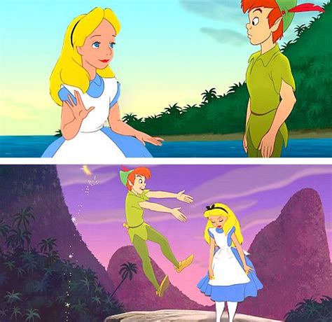 Alice Peter Pan Disney Crossover Peter Pan Disney Disney Crossovers
