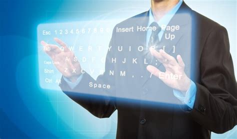 Premium Photo Hands Pushing A Button On A Touch Screen Virtual Keyboard