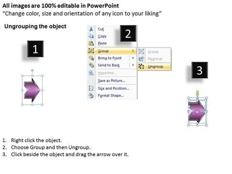 Horizontal Representation Arrows 10 Steps Network Mapping Powerpoint Templa