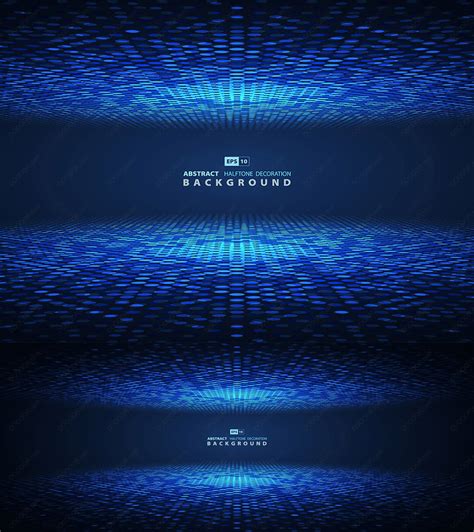 蓝色科技感抽象背景数字数据结构未来网格矢量素材