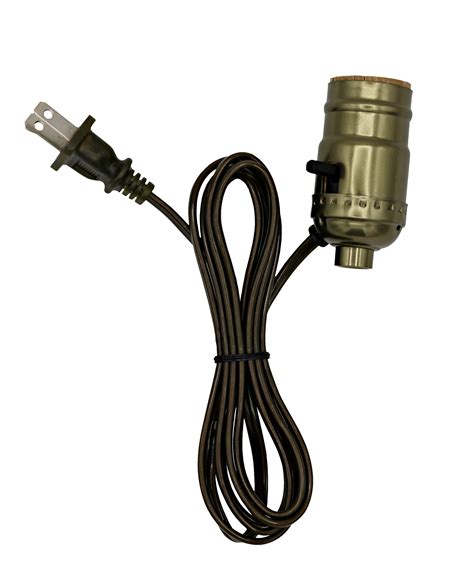 Creative Hobbies M995s Instant Lamp Kit Silver Push Thru Lamp Socket Is Pre Wired With 6 Foot