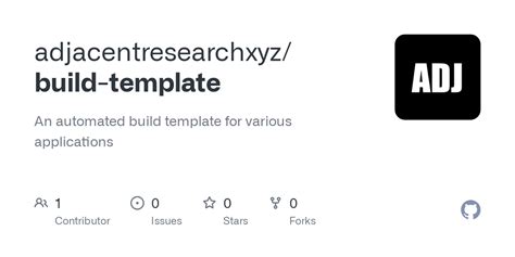Github Adjacentresearchxyzbuild Template An Automated Build Template For Various Applications