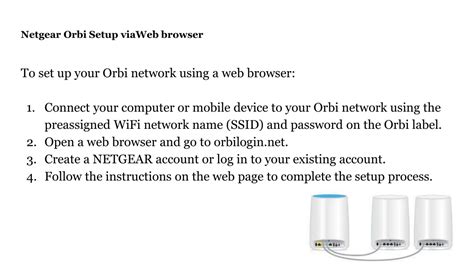 Ppt Netgear Orbi Setup Powerpoint Presentation Free Download Id