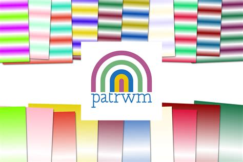 160 Seamless Gradient Stripes Patterns Graphic By Patrwm Designs · Creative Fabrica