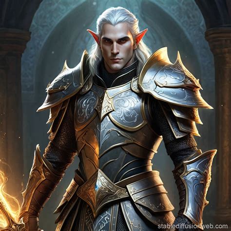Dark Elf Paladin Stable Diffusion Online