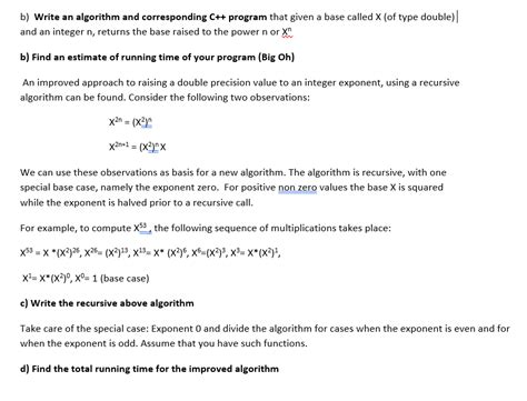Solved A Write An Algorithm That Finds The Binary Chegg
