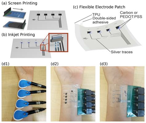 Printed Skin Electrodes For Bio Impedance Measurements The Two Download Scientific Diagram