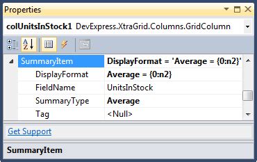 GridColumn SummaryItem Property WinForms Controls DevExpress