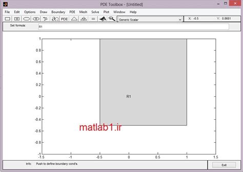 حل معادلات Pde با Pdetool متلب ايران متلب