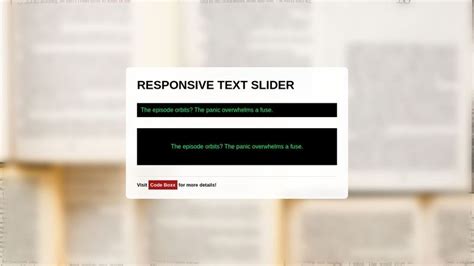 Simple Responsive Text Slider In Html Css