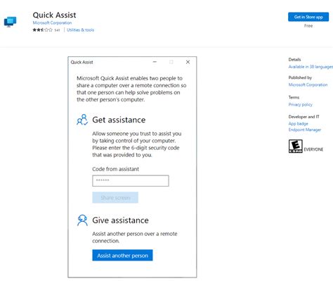 It Partner Quick Assist Is No Longer Available As A Built In App For