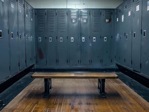 Premium Photo Empty Locker Room