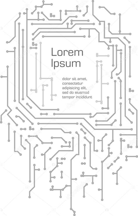 PCB Layout With Copy Space Stock Vector By Antonshpak 125007104