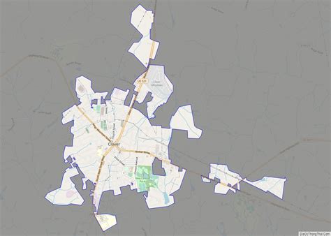 Map Of Clover Town South Carolina