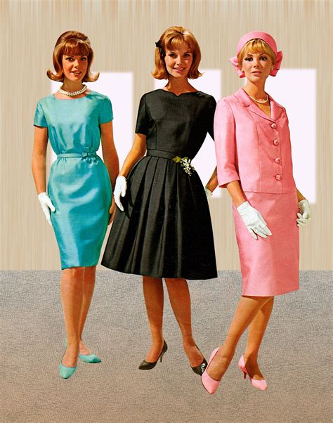 Mw 1965 Page Blue Black Pink 1965 Fashion Sixties Fashion Vintage
