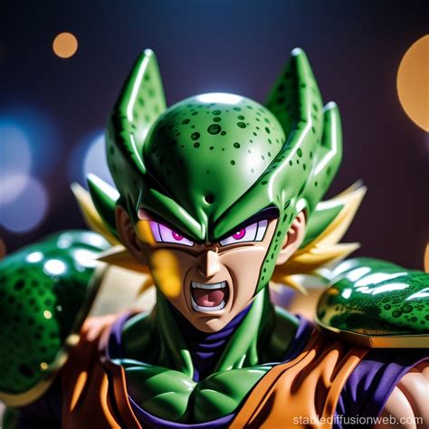 Realistic Dragon Ball Z Cell Photo Stable Diffusion Online