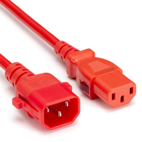 Twylock® Usa Iec C14 To C13 15a Sjt Dual Locking Cords Multiple Colors Lengths
