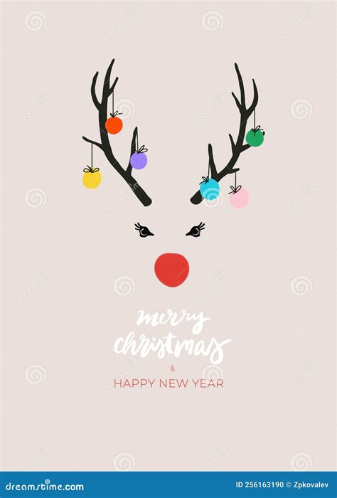 Deer With Christmas Ornaments 2023 Happy New Year Deer With Christmas