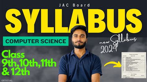 Jac 9th 10th 11th 12th Computer Science Syllabus 2024 Jac 12th Computer Science Syllabus 2024