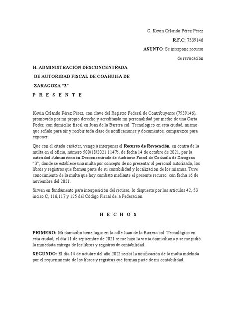 Recurso De Revocacion Descargar Gratis Pdf Justicia Crimen Y