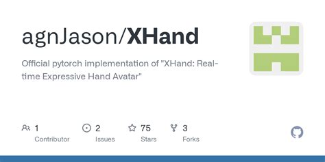 GitHub AgnJason XHand Official Pytorch Implementation Of XHand