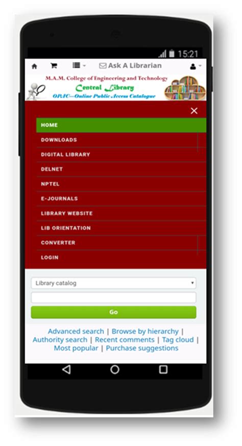 How To Create Mobile Responsive Drop Down Menu In Koha Opac