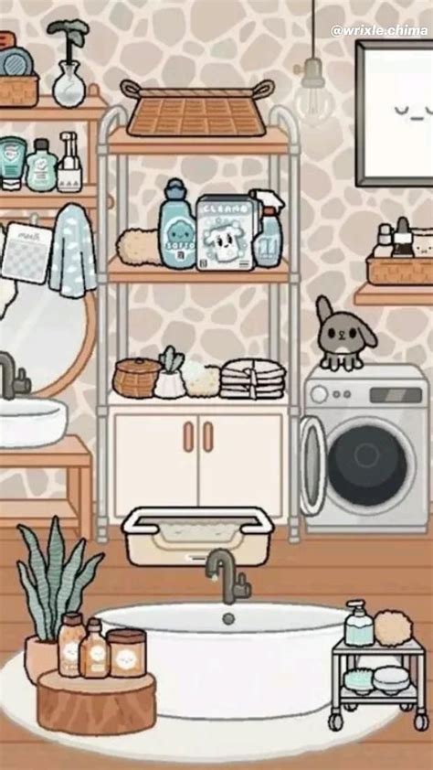 Toca Boca Laundry Room Ideas в 2023 г Декор для домика Обои фоны