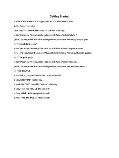 Getting Started Cài Đặt Pdf