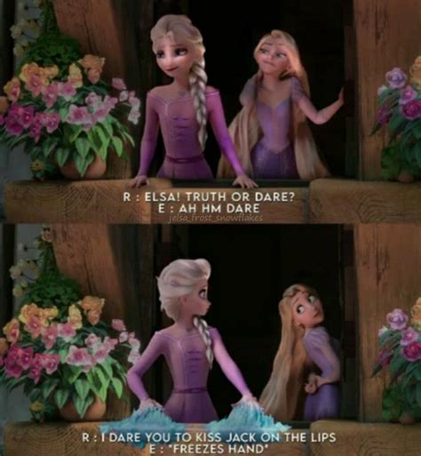 Rapunzel And Elsa Disney Jokes Disney Princess Funny Disney Quotes Funny